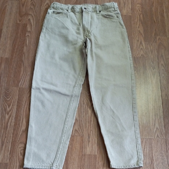 Levi's | Jeans | Vintage Levis Mens Tan Washed Relaxed Fit Tappered Leg ...